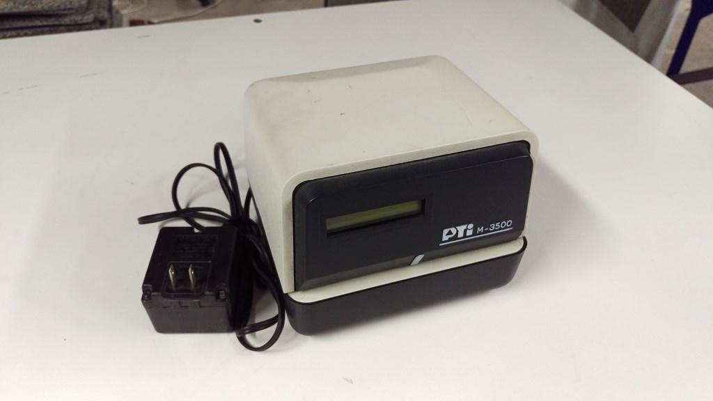 Lot #106: Pyramid Technologies PTI M-3500 Time Stamp Recorder - WireBids